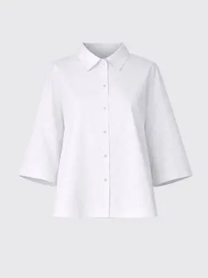 Liviana Conti Flora Cotton Blend Shirt - White