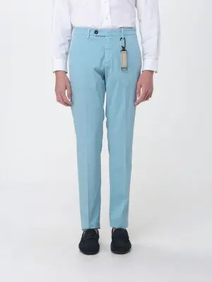MANUEL RITZ Stretch Cotton Chino Trousers - Navy