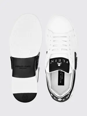 Philipp Plein Leather Sneakers - White