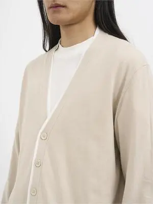 PAOLO PECORA Cotton Cardigan - Beige