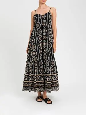 TWINSET Printed Muslin Midi Dress