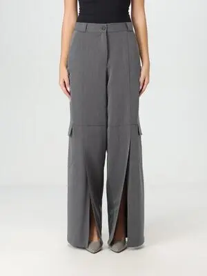 Pinko Tailored Wide-leg Trousers With Belted Detail