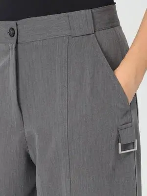 Pinko Tailored Wide-leg Trousers With Belted Detail