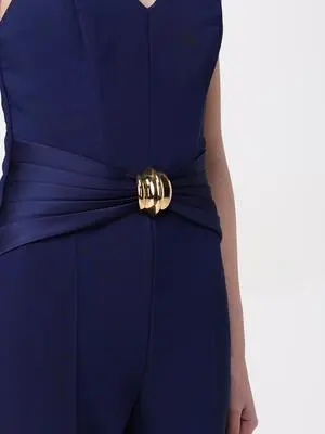 Elisabetta Franchi Strapless Belted Jumpsuit