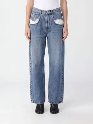 MAISON MARGIELA High-waisted Wide-leg Jeans - Denim
