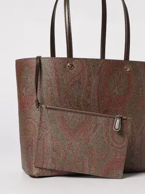 Etro Essential Paisley Print Coated Cotton Bag