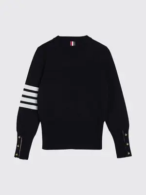 Thom Browne Crew Neck Jumper With Signature Striping