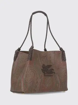 Etro Paisley Print Leather Shoulder Bag