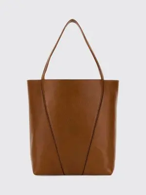 Chloé Textured Leather Shoulder Bag - Burnt