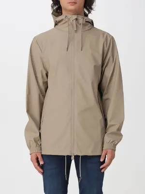 Rains Storm Breaker Raincoat In Technical Fabric - Beige