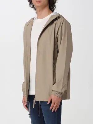 Rains Storm Breaker Raincoat In Technical Fabric - Beige