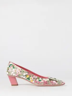 ROGER VIVIER Belle Vivier Sequined Pumps - Pink