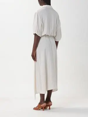Pinko Midi Dress With Fringed Detail