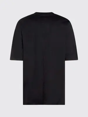 Rick Owens Printed Cotton Oversized T-shirt - Black