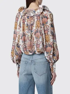 Farm Rio Cotton Blouse With Floral Print