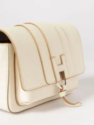 Hogan Flap Trend Leather Bag - Ivory