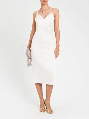 TWINSET Duchesse Midi Dress - Pink