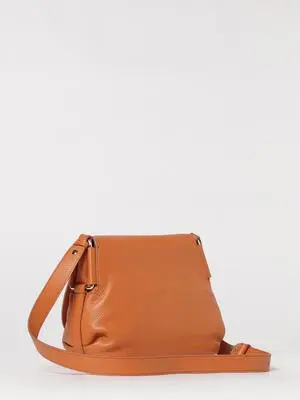 COCCINELLE Rebekka Hammered Leather Bag - Orange