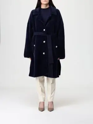 Pinko Fur Coat - Blue