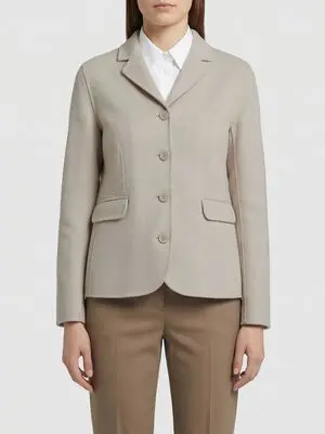 Max Mara Single-breasted Blazer In Wool - Grey