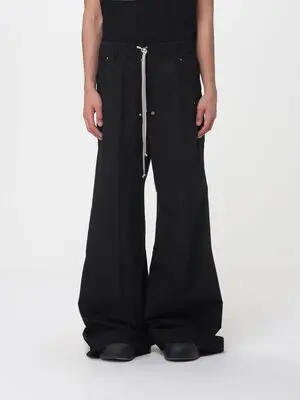 Rick Owens Cotton Flared Trousers - Black