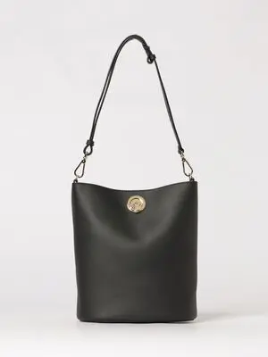 COCCINELLE Nikla Grained Leather Bucket Bag - Black