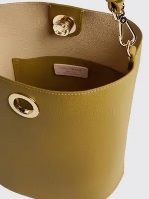COCCINELLE Nikla Grained Leather Bucket Bag - Green