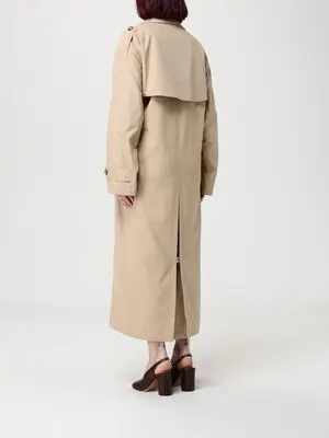 MAISON MARGIELA Double Breasted Cotton Oversized Trench Coat