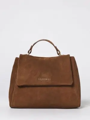 Orciani Sveva Handbag In Suede - Brown