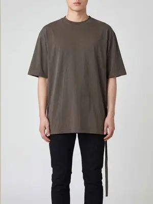 Rick Owens Cotton Oversized T-shirt - Grey