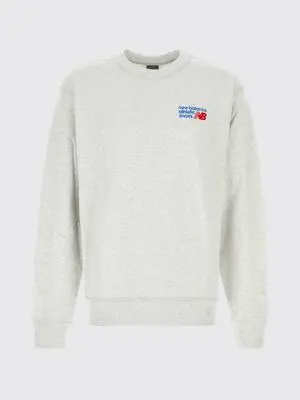 NEW BALANCE Cotton Crewneck Sweatshirt With Embroidered Logo