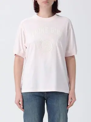ANINE BING Logo Cotton T-shirt - Pink