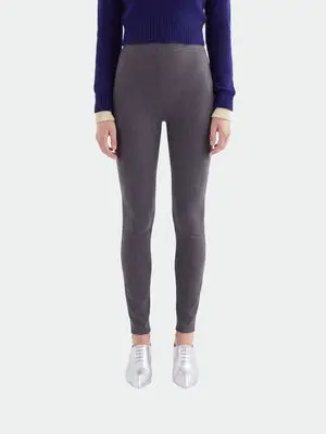 JIL SANDER Stretch Virgin Wool Leggings - Black