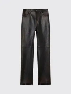 GOLDEN GOOSE Straight Leather Trousers