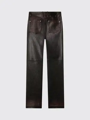GOLDEN GOOSE Straight Leather Trousers