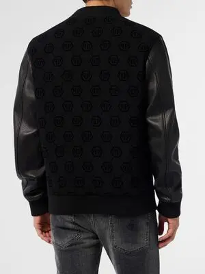 Philipp Plein Varsity Monogram Bomber Jacket