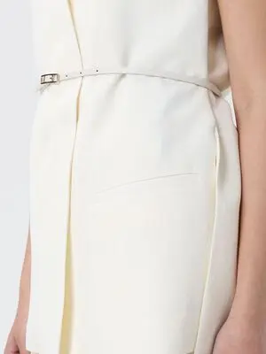 Fabiana Filippi Tailored Vest In Linen Blend
