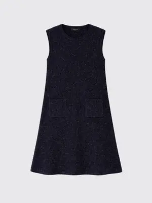 Fabiana Filippi Sleeveless A-line Cotton Blend Mini Dress - Blue