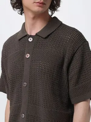 Obey Cotton Knit Polo Shirt - Brown
