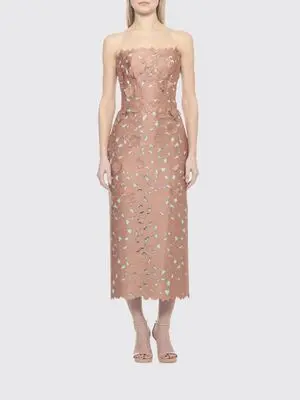 Costarellos Macramé Midi Dress - Brown