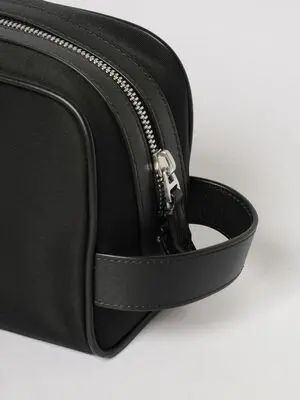 Bally Nylon Beauty Case With Bicolour Stripe Detail