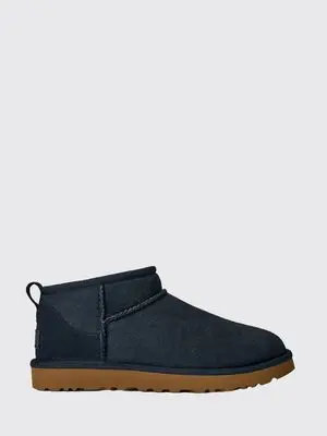UGG Classic Ultra Mini Waterproof Suede Platform Ankle Boots Blue
