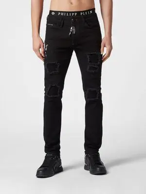 Philipp Plein Distressed Skinny Jeans