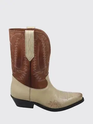 GOLDEN GOOSE Wish Star Leather Boots - Natural