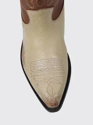 GOLDEN GOOSE Wish Star Leather Boots - Natural