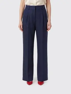 BLAZÉ MILANO Savanna Linen And Silk Trousers - Blue