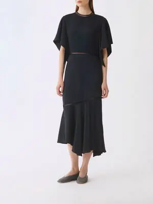 Fabiana Filippi Asymmetric Midi Dress - Blue