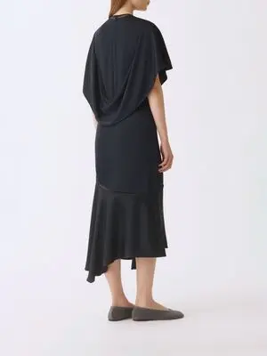 Fabiana Filippi Asymmetric Midi Dress - Blue