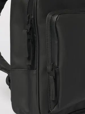 Rains Book Daypack In Waterproof Pu - Black