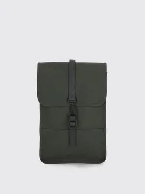 Rains Puffed Mini Backpack In Waterproof Pu - Grass Green